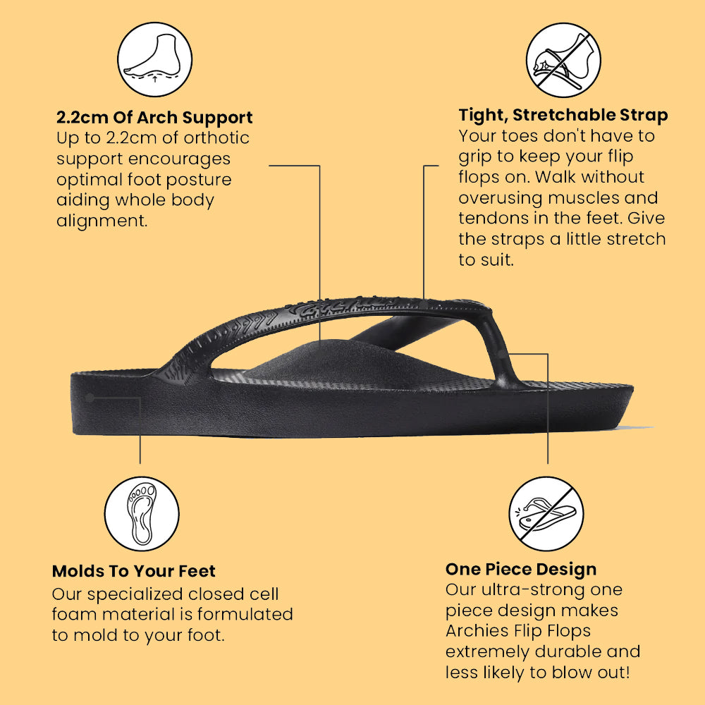 Archies Flip Flops - Light & Supportive – Big Island Running Company